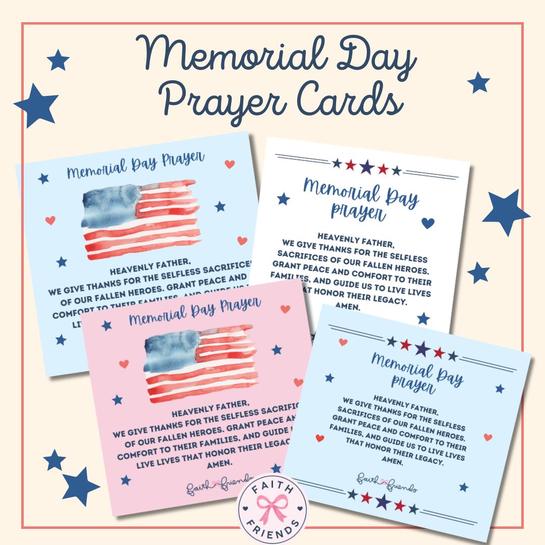 Memorial Day Pray Card Printable – Faith Friends Co.