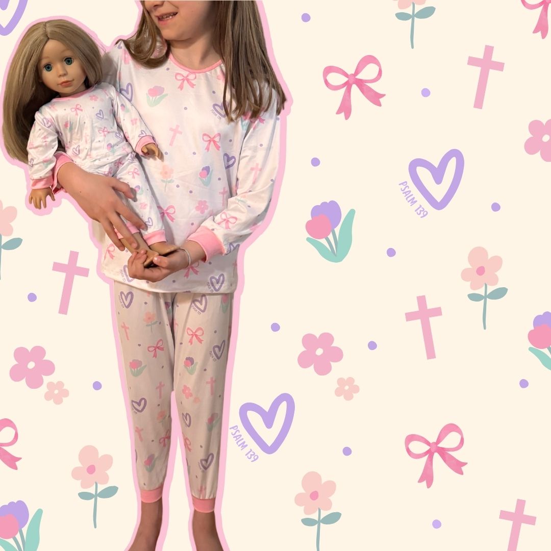 Girl & Doll Matching 2-Piece Pajamas – Faith Friends Co.